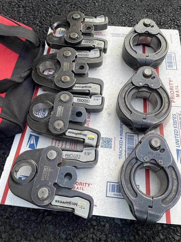 Ridgid 48553 Megapress Standard Kit, 1/2"-2" Complete Set! 95691485533 ...