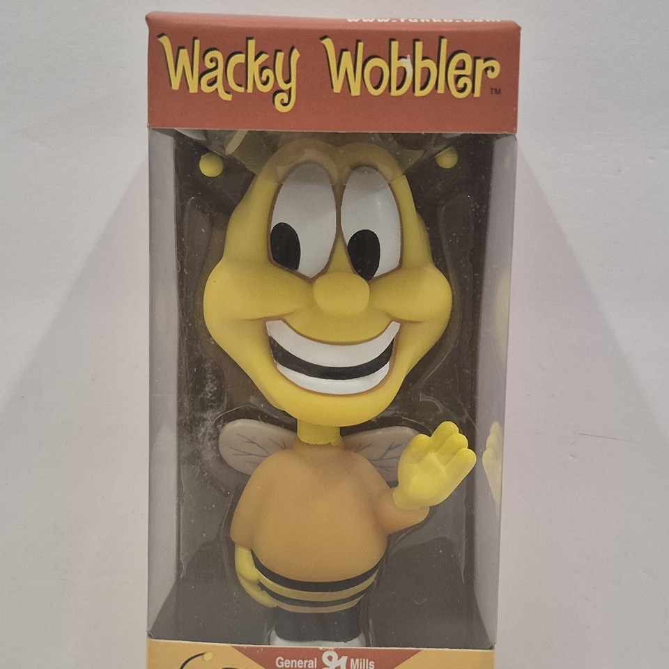 Funko Wacky Wobbler Honey Nut Cheerios Bee Cereal Mascot Ad Bobblehead ...