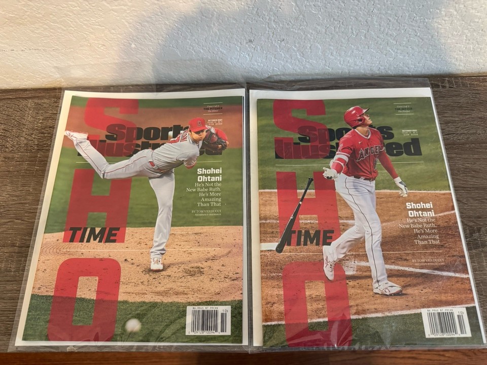 Set Of 2 Sports Illustrated October 2021 Shohei Ohtani SHO TIME ...