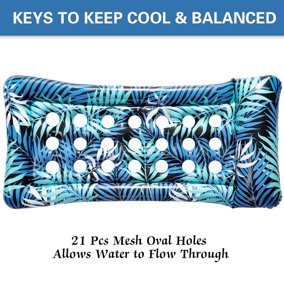 Pool Floats Raft - Pool Float Lounge Adult Size Inflatable Fabric Pool ...