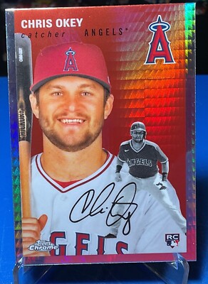 Chris Okey 2023 Topps Chrome Platinum Anniversary Refractor #156 Rookie ...