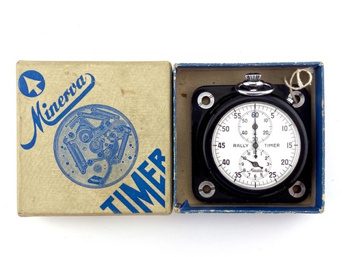 Minerva Rally Timer Sports Car Dashboard Mounted & Box - RARE Auto ...