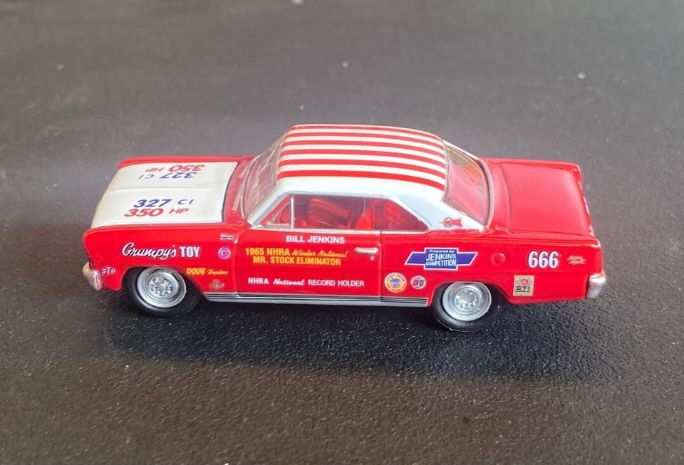 BILL JENKINS GRUMPYS TOY 1966 CHEVY NOVA SS 327 NHRA DRAG STRIP LEGENDS ...