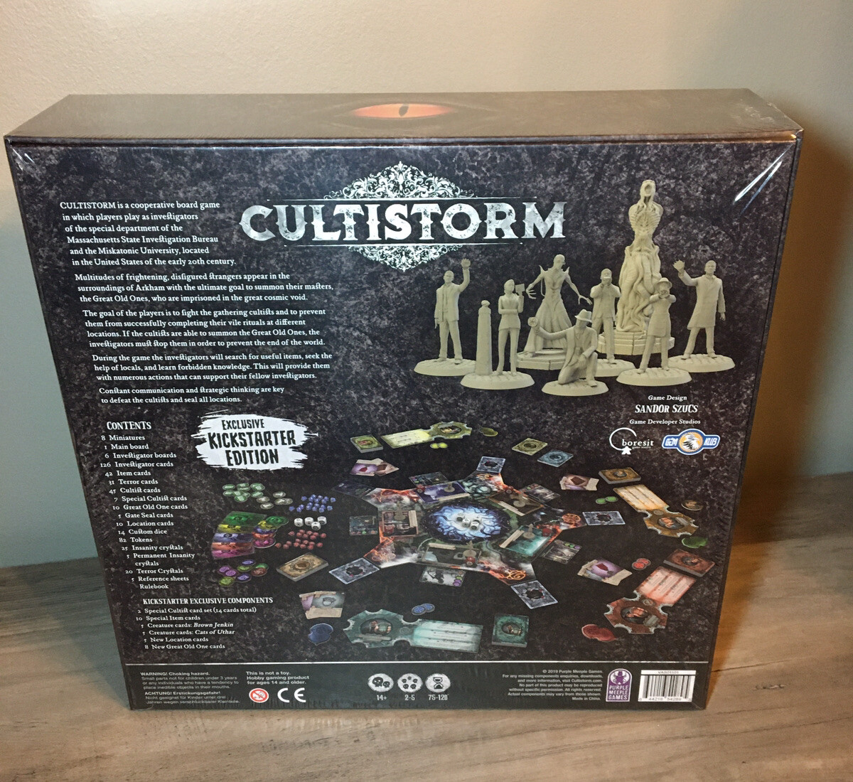 New Cultistorm Purple Meeple Games Board Game Exclusive Kickstarter ...