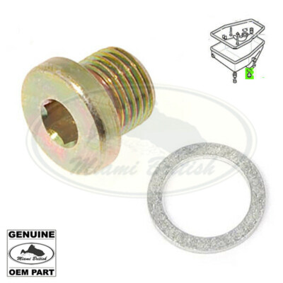 LAND ROVER OIL TRANSMISSION SUMP DRAIN PLUG & WASHER DISCOVERY 2 RANGE ...
