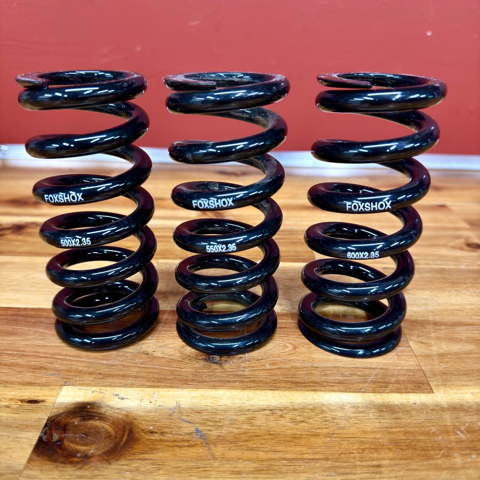 FOX Shox Steel Rear Shock Coil Spring - set of 3 - 500x2.35, 550x2.35 ...