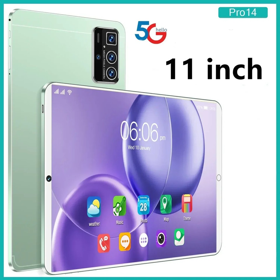 11.6'' Original Tablet Android13 16GB 1TB 10Core Bluetooth 5G Dual SIM ...