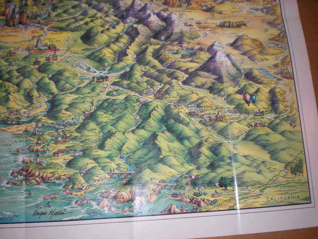 Unique Media Map Pacific Northwest 2000 Pacific Northwest 27x18