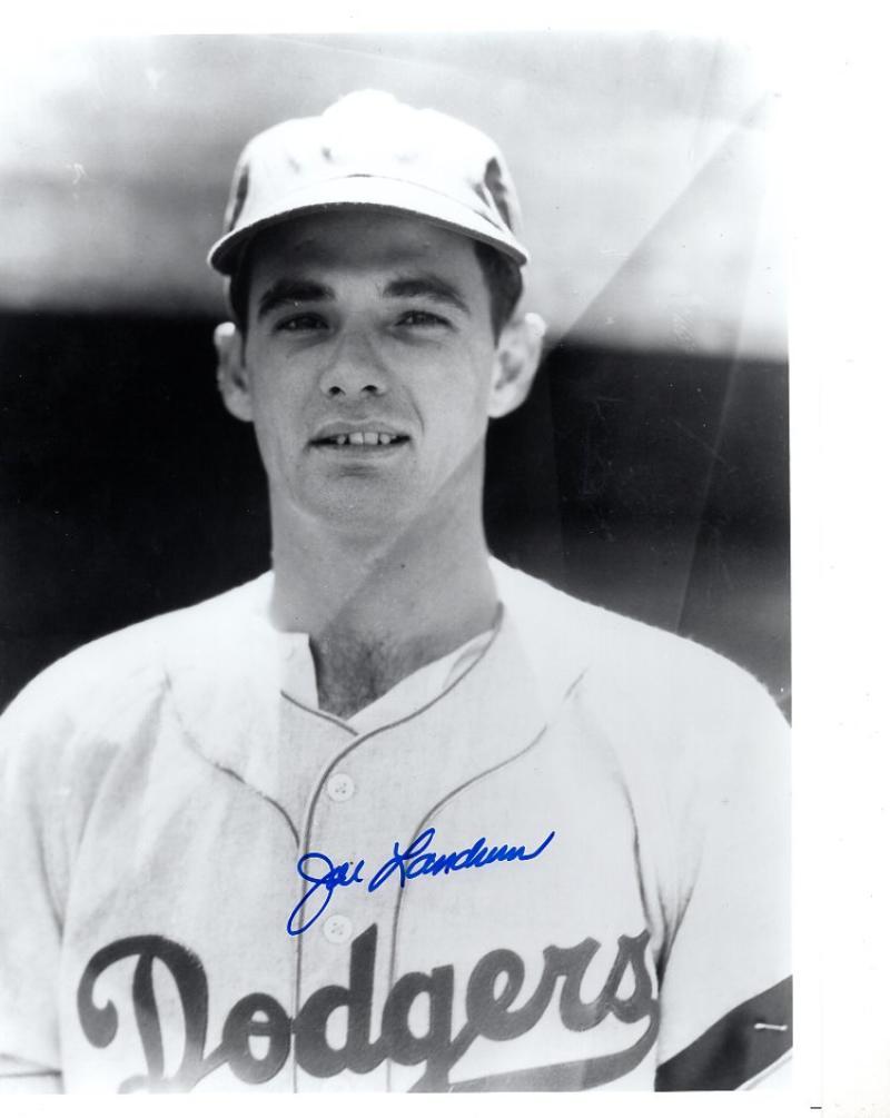 JOE LANDRUM BROOKLYN DODGERS SIGNED AUTOGRAPHED 8x10 PHOTO W/COA | eBay