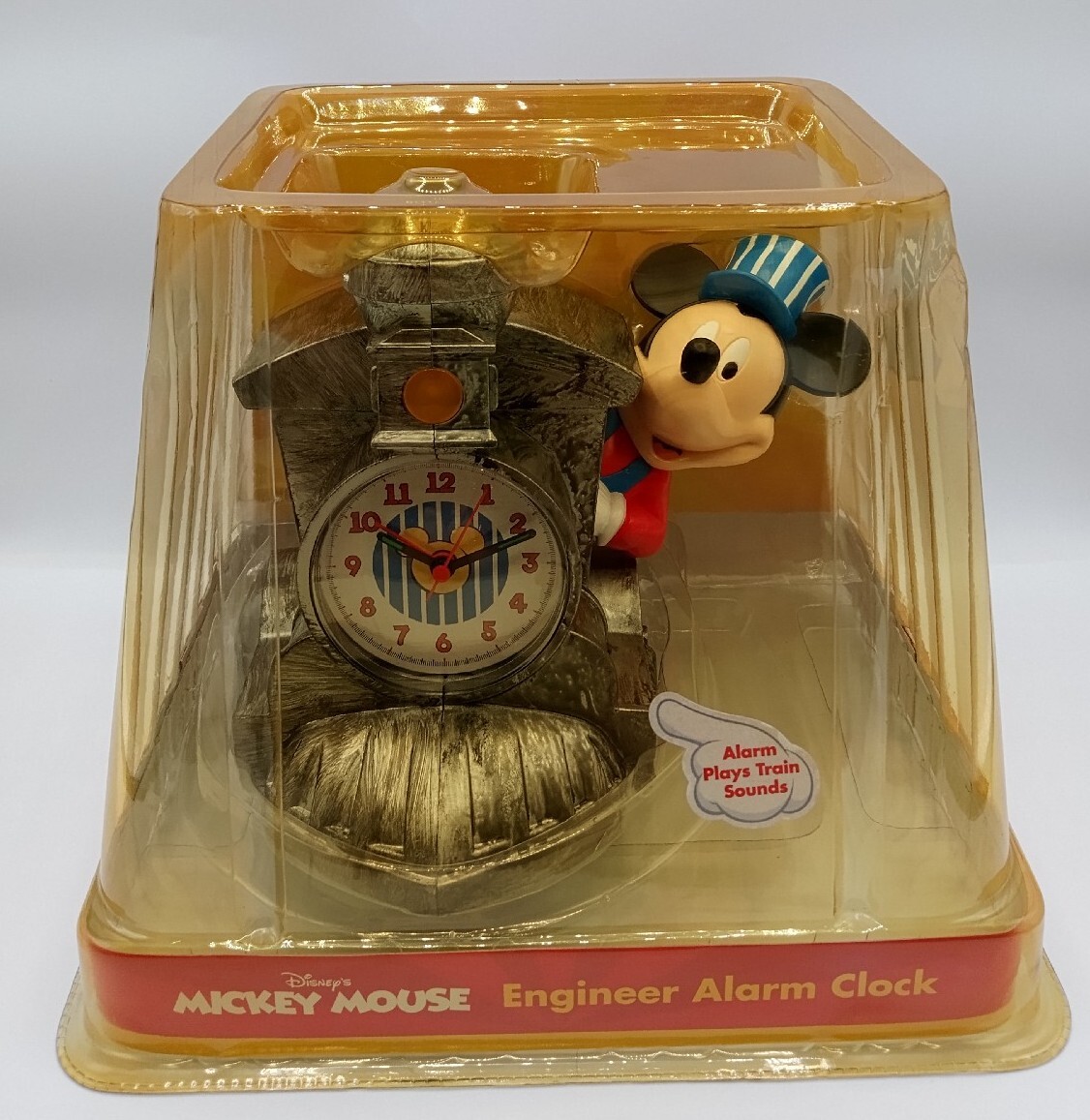 M.Z. Berger Mickey Mouse Engineer Alarm Clock NEW Train Conductor House ...