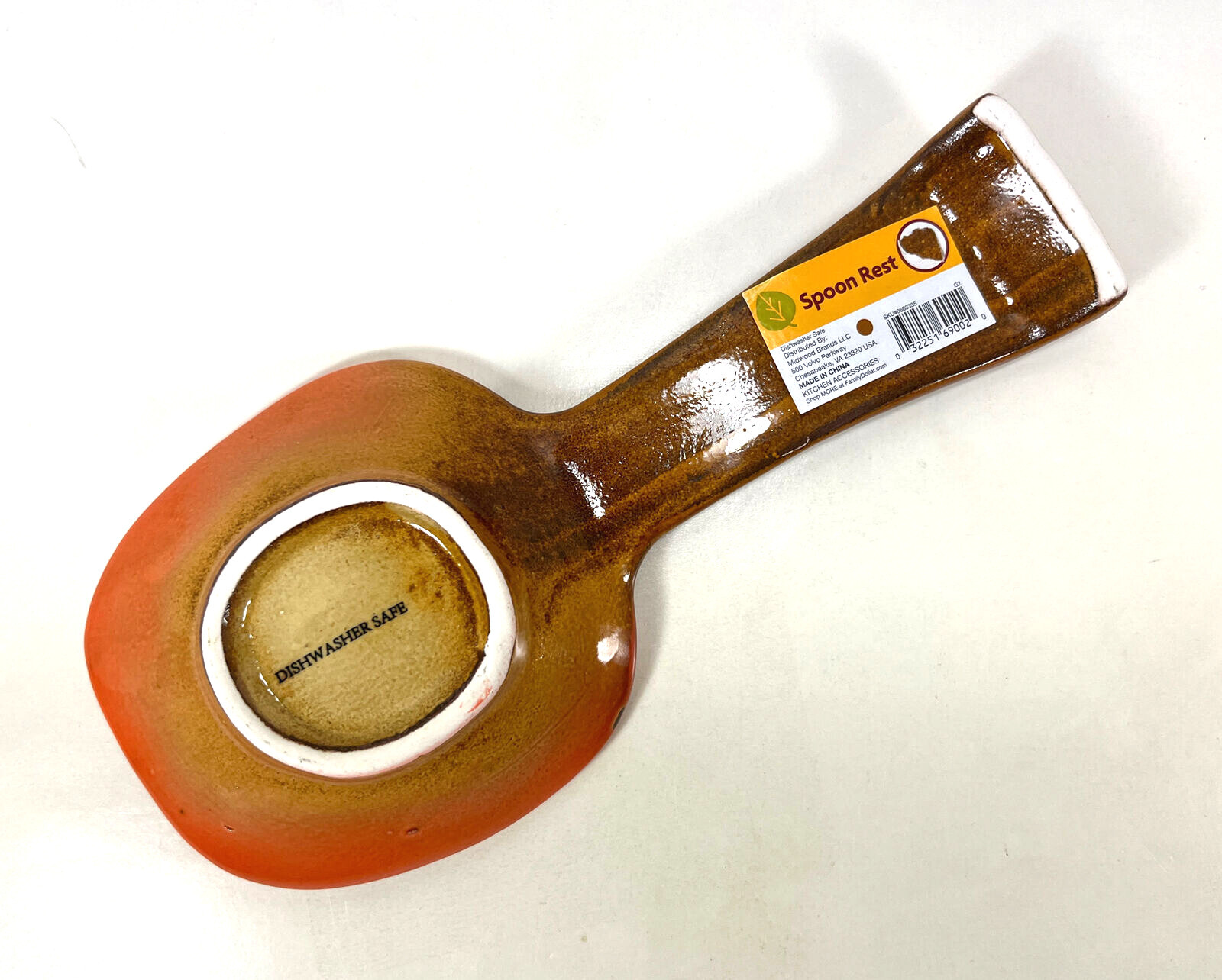 NEW Figural PUMPKIN Spoon Rest ORANGE Halloween Thanksgiving Fall ...