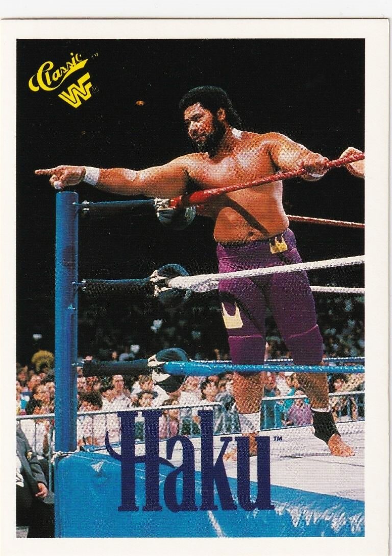 Haku - 1990 Classic WWF #35 Wrestling Card WWE Isle Of Tonga | eBay