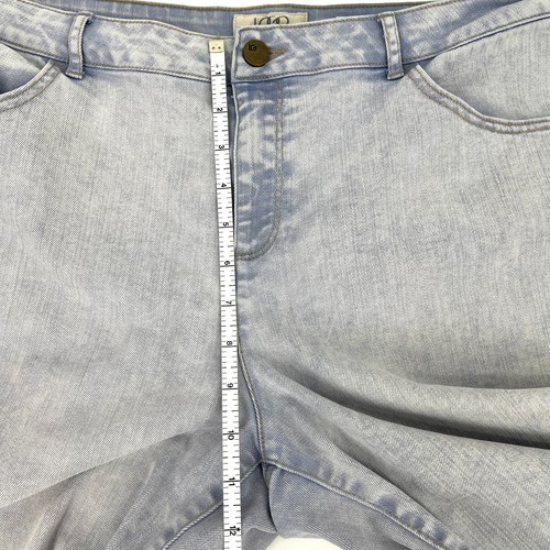 LOGO by Lori Goldstein Boyfriend Cropped Pants Factory Washed ...