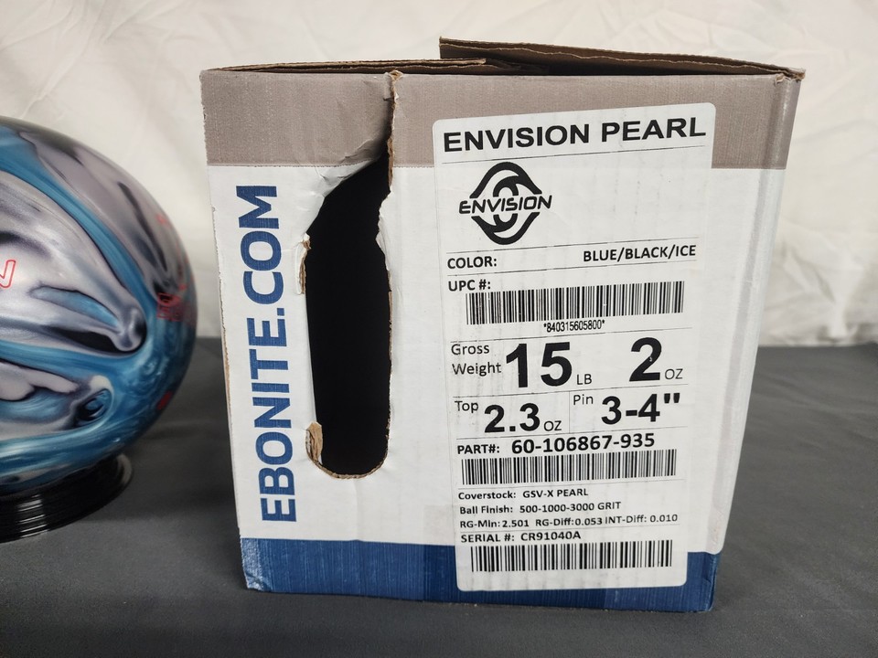 Brand New!!! Ebonite Envision Pearl Bowling Ball 15lb | eBay