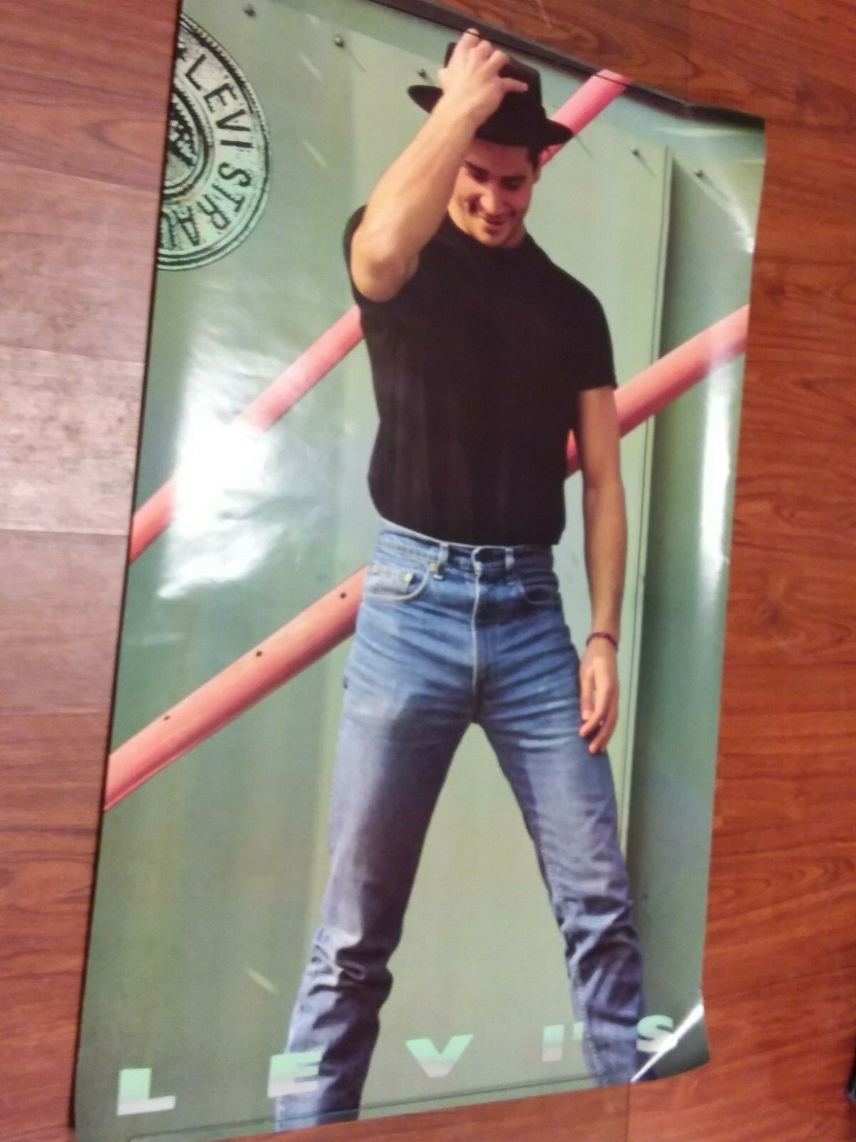 Original 80s Levi's poster - large 5x3 feet - Gem