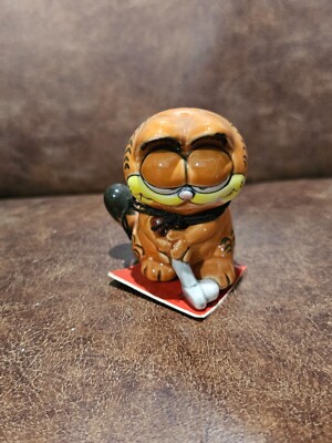 Vintage 1978 Garfield The Cat Golfing Figure Golfer Golf Figurine ...