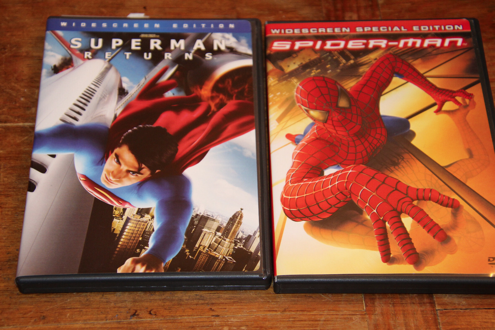 Lot of 2 SUPERHERO DVDs SUPERMAN RETURNS SPIDERMAN | eBay