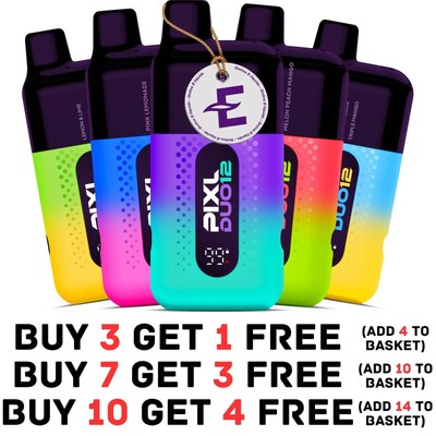 PIXL Duo 6000 puffs Disposable Vape Pen BIG 6K ecig Bar Kit | 20mg Pods ...
