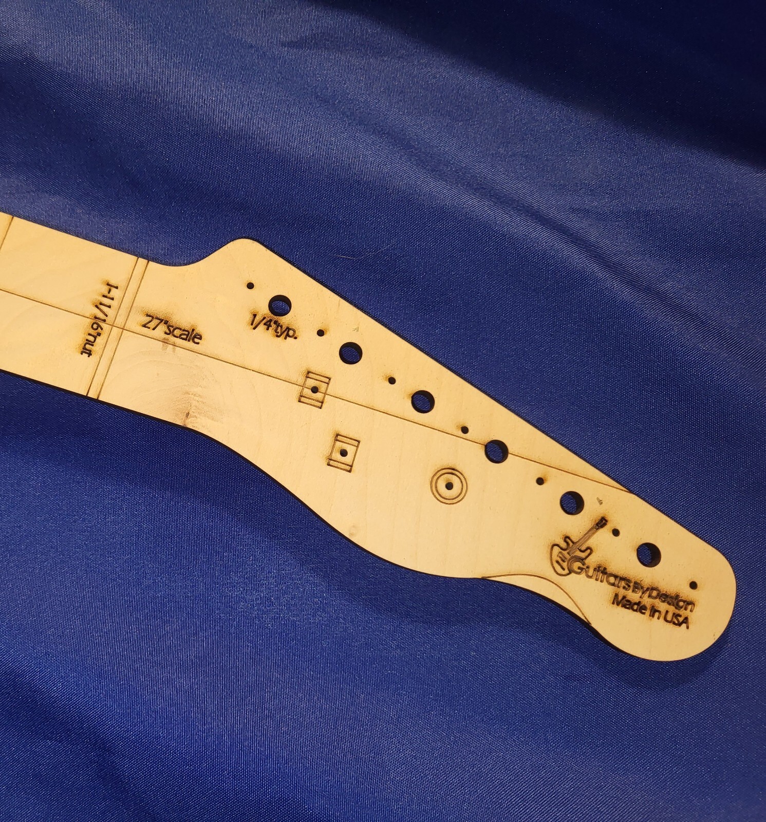 Custom Baritone Guitar Neck Template 27" Scale 3ply Tele Conversion | eBay