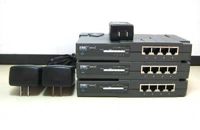 3X: SMC BARRICADE SMC7004ABR BROADBAND ROUTER W/ BUILT-IN PRINTER ...