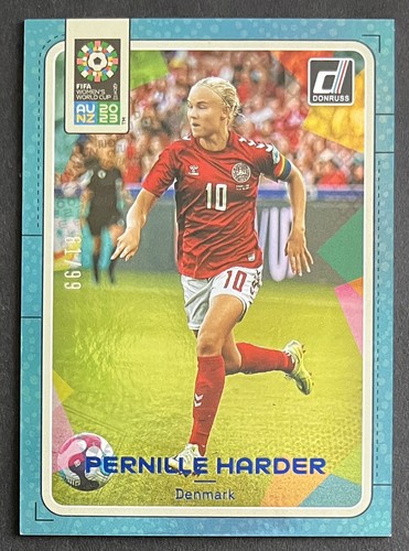 Pernille Harder 2023 Donruss FIFA Women's World Cup BLUE PARALLEL Card ...