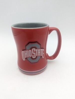 Ohio State Buckeyes Coffee Mug Relief Sculpted Team Color Logo - 14 oz ...