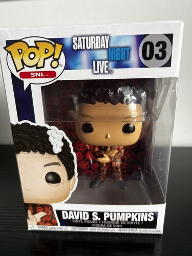 Funko Pop SNL David S Pumpkins #03 + Free Protector Not Mint | eBay