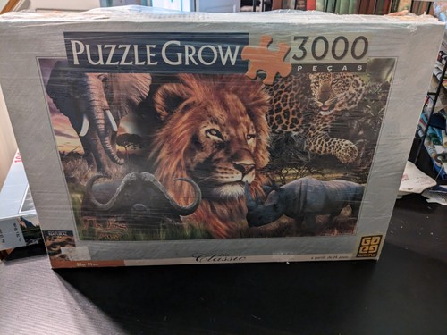 2009 Ravensburger Jigsaw Puzzle Grow The Big Five 30x48" 3000 Pces ...