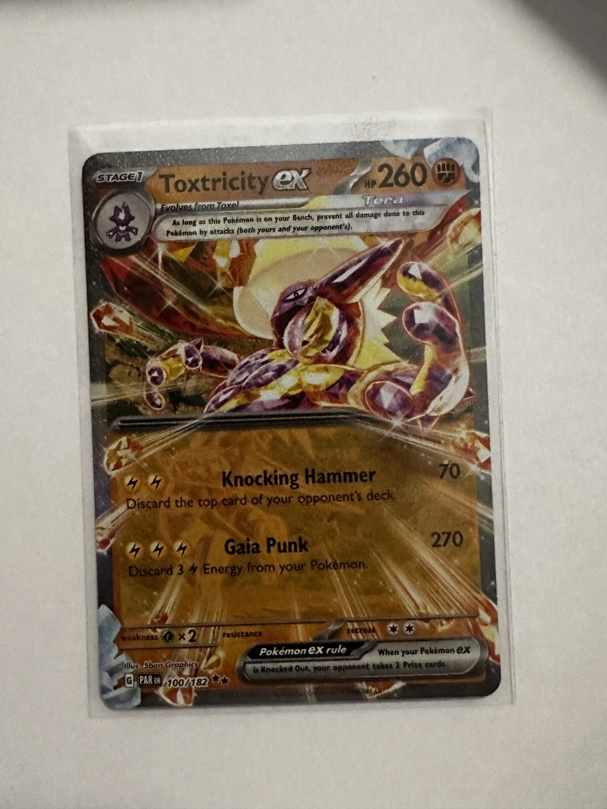 Pokémon TCG Toxtricity ex Paradox Rift 100/182 Holo Double Rare | eBay