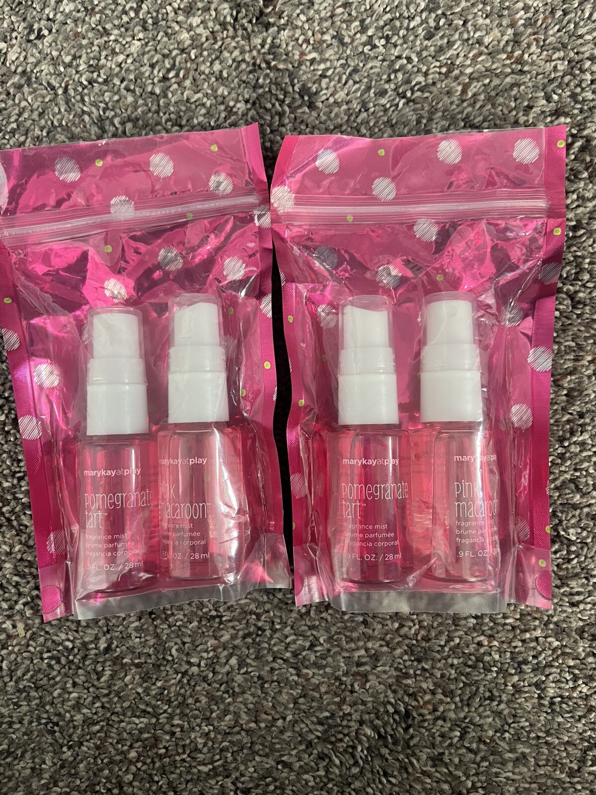 Lot Of 2 Mary Kay At Play Fragrance Mist Set Pomegranate & Pink ...