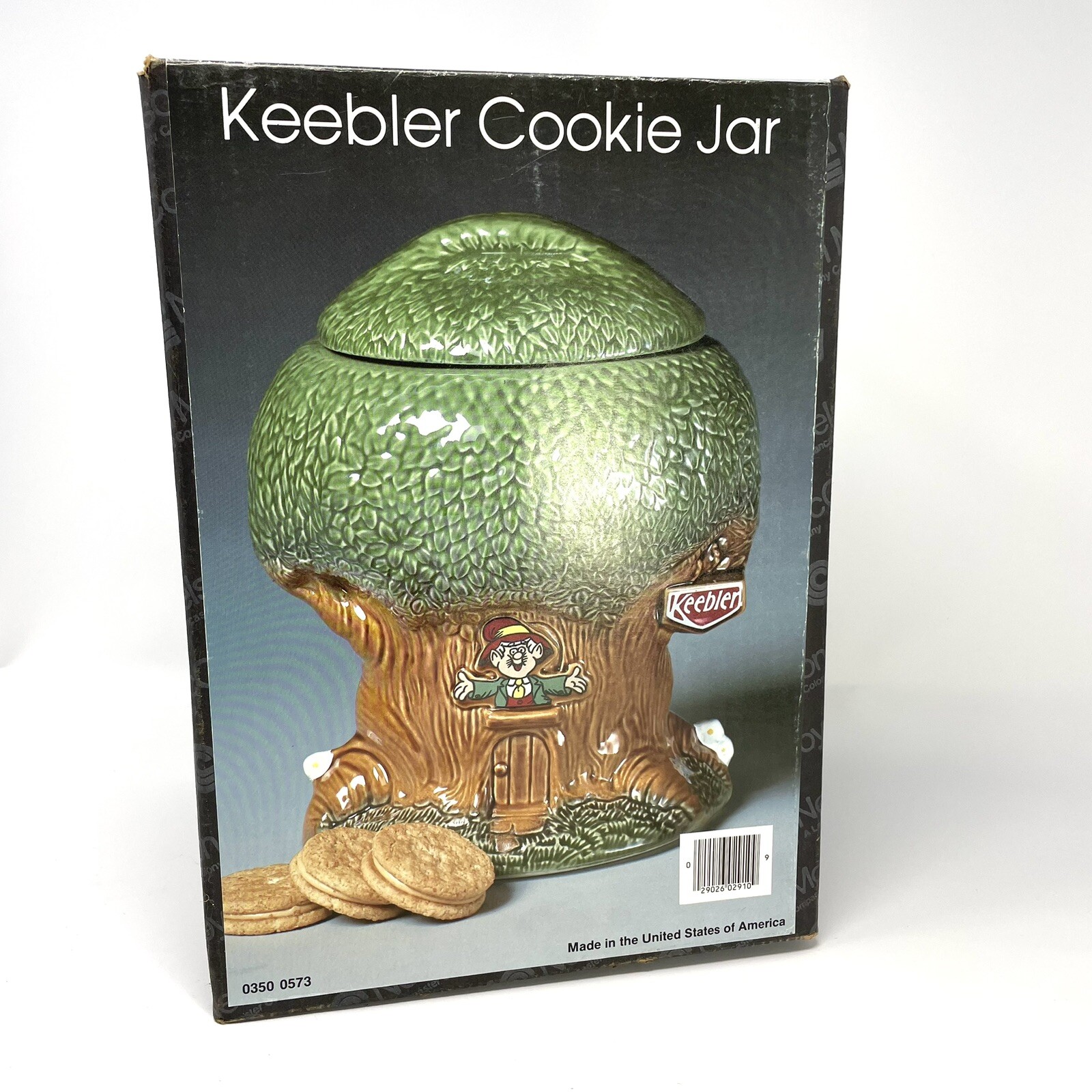 Keebler Elf Tree House Factory Cookie Jar Vintage 1981 McCoy 350 USA ...