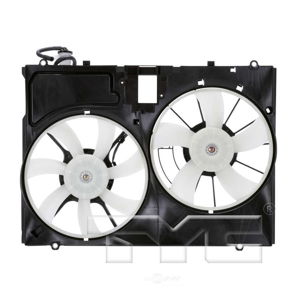 Dual Radiator and Condenser Fan Assembly TYC 622080 fits 07-10 Toyota ...