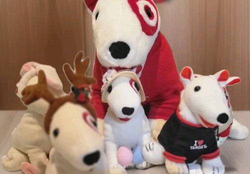 Target Bullseye Dog Plush Lot Of 6 Stuffed Animal/ Rare ( Includes One ...
