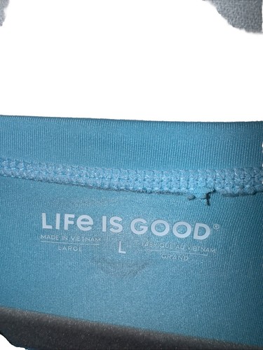 Life is Good Women’s Long Sleeve Sunshirt – Size L – Blue Palm UPF 50 ...
