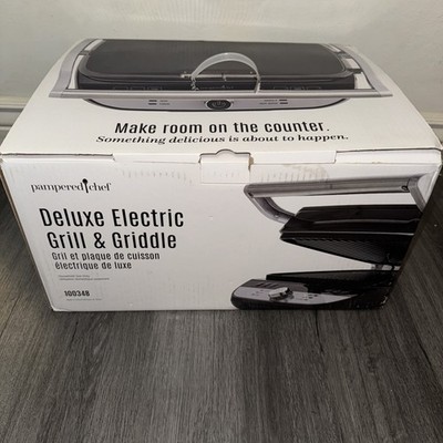 Pampered Chef Deluxe Electric Grill & Griddle 100348 | eBay