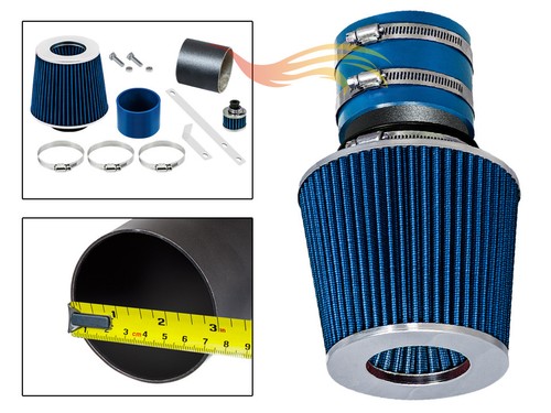 BCP RW BLUE 1993-1998 Jetta Passat Golf Corrado 2.8L VR6 Air Intake Kit ...