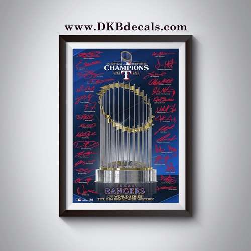 World Series 2023 Champions Texas Rangers Poster 01 - Various Sizes to ...