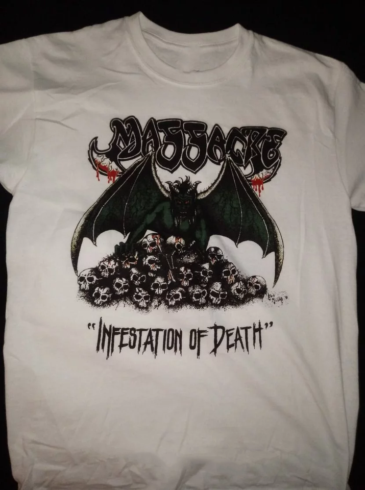 Massacre Band Gift For Fans White T-Shirt Cotton All Size JH531 | eBay