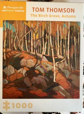 The BIRCH GROVE, Autumn Tom Thomson 1000Pc Jigsaw Puzzle 25"x25" | eBay