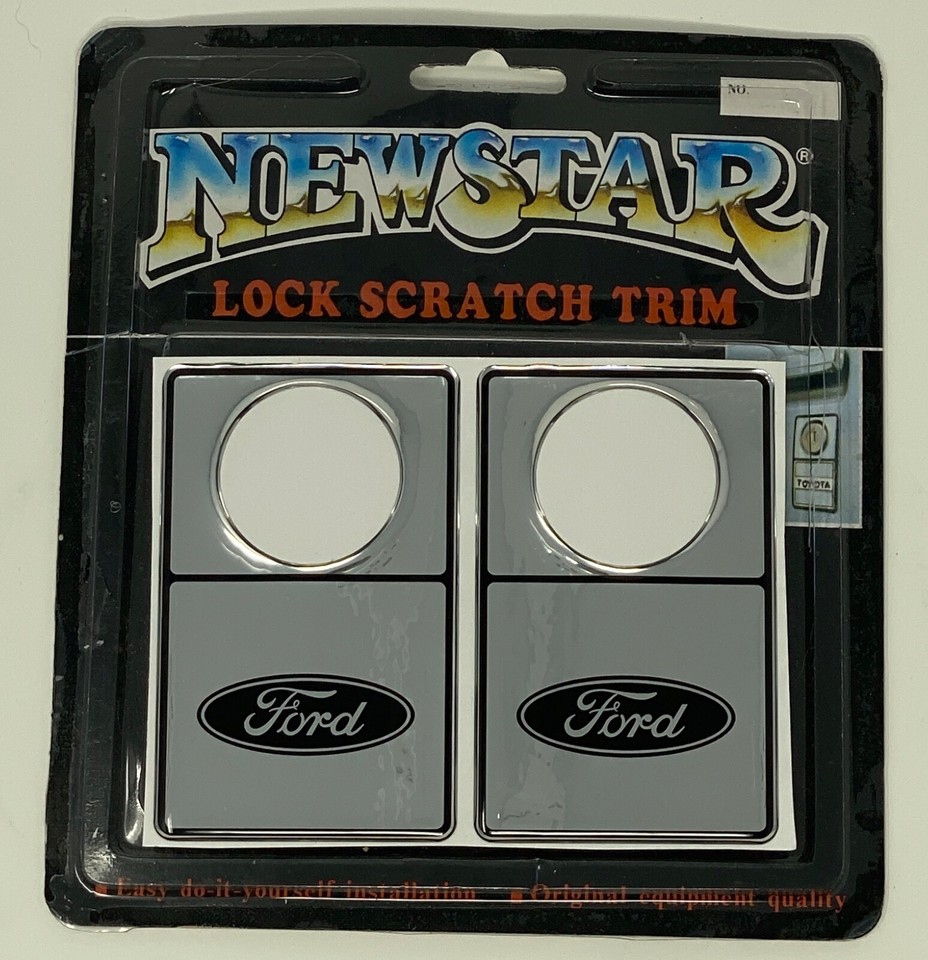 Vintage FORD F-100 RANGER F-150 TRUCK Door Lock Scratch Guard TRIM dash ...