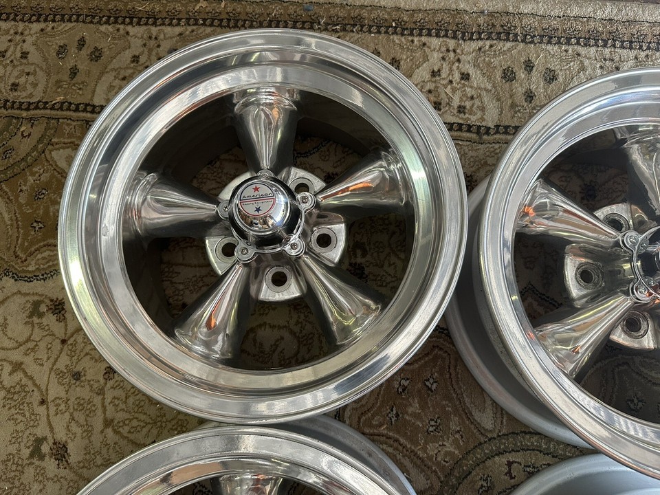 (4) REAL 15x7 Vintage American Racing Torq - Thrust “D” Crows Feet ...