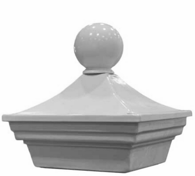 Aluminium Decorative Cap for 100x100mm Post - Enfield | eBay