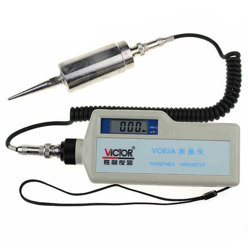 A VICTOR VC63A 3 1/2 Digital Vibrometer Auto Range Pocket Vibration ...