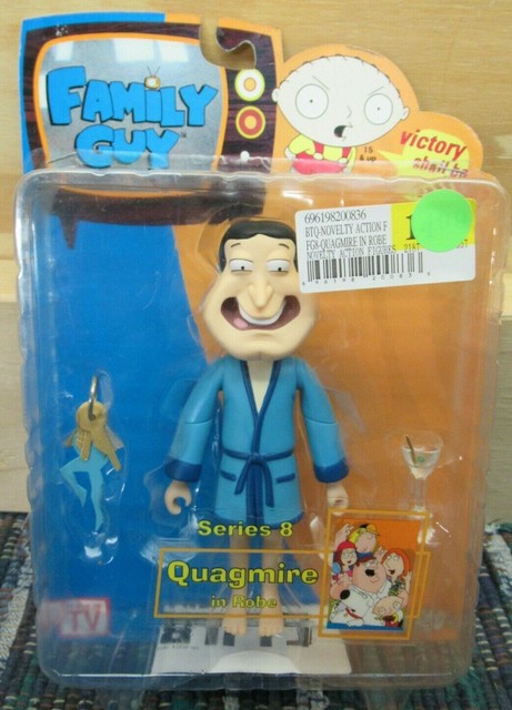 Quagmire in Robe Figure Family Guy Series 8 Mezco MOC 2007 TV 6" Action ...