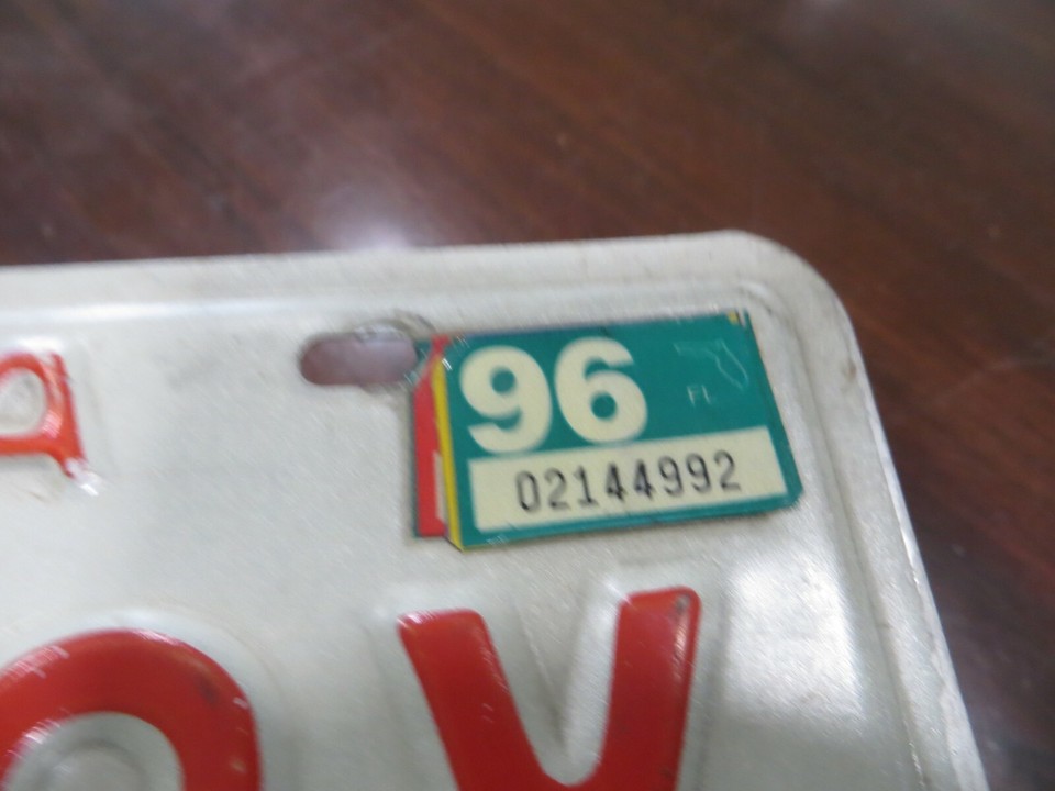 FLORIDA EXPIRED LICENSE PLATE PALM BEACH FLORIDA 1996 | eBay