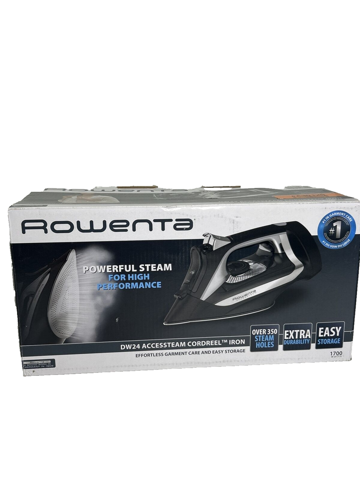 Rowenta 1700W DW24 ACCESSTEAM CORDREEL Corded Steam Iron DW2460U1 | eBay