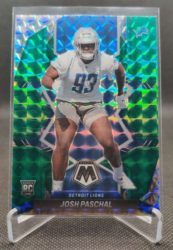 2022 Panini Mosaic #388 Josh Paschal RC Rookie Green Prizm Detroit ...