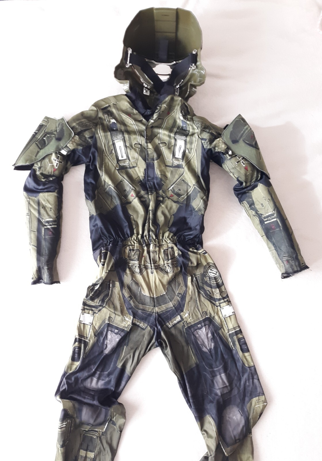 Halo Master Chief Deluxe 3D Muscle Costume, Boys Yout… - Gem