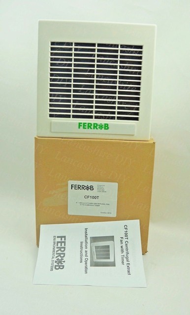 Ferrob 100mm Centrifugal Fan With Over-run Timer CF100T for sale online ...
