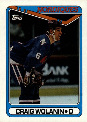 1990-91 Topps Nordiques Hockey Card #40 Craig Wolanin RC | eBay